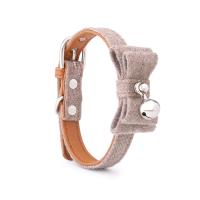 China New products recommended cat bow tie collar felt cloth kitten puppy bell collar pet collar for sale