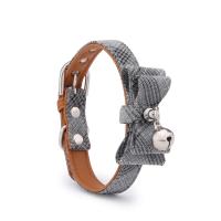 China New bow tie diagonal stripes gentleman style cat bell collar multicolor adjustable dog collar for sale