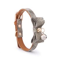 China New bow tie diagonal stripes gentleman style cat bell collar multicolor adjustable dog collar for sale