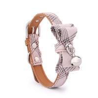 China New bow tie diagonal stripes gentleman style cat bell collar multicolor adjustable dog collar for sale