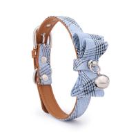 China New bow tie diagonal stripes gentleman style cat bell collar multicolor adjustable dog collar for sale