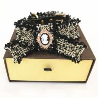 China Custom Fashion Attractive Design PU Decorative Nylon Lace Luxury Dog Collar for sale