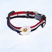 China New Arrivel Luxury Daisy Embroidery Design Classic Dog Leash Set For Small Medium Dog for sale