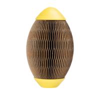 China 100% Recycled Dog Interactive Toys Corrugated Paper Catnip Refillable Cat Scratcher Ball for sale