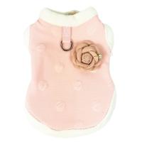 China New Arrivel Fashion Luxury Design Warm Autumn Winter Dog Soft Clothes With Leash Attachment for sale