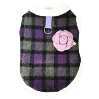 China New Arrivel Fashion Luxury Design Warm Autumn Winter Dog Soft Clothes With Leash Attachment for sale