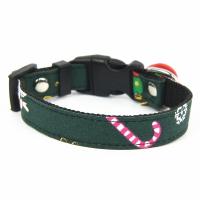 China Hot Season Selling Collar Nylon Christmas Jingle Bell  Cute Dog Collar For Small Medium Dog for sale