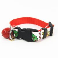 China Hot Season Selling Collar Nylon Christmas Jingle Bell  Cute Dog Collar For Small Medium Dog for sale