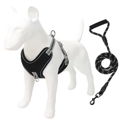 China Hot Selling Durable Easy Release Comfort Breathable Adjustable Padded Mesh Dog Harness for sale