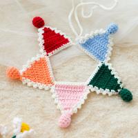 China Cat Collar Handmade Knitted Christmas Scarf Small Milk Cats And Dogs Cute New Year Dress Up Pet Scarf for sale