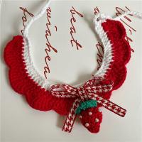 China Kitten Collar Cats And Dogs Scarf Posing Princess Cute Accessories Knitted Collar Scarf for sale