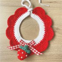China Kitten Collar Cats And Dogs Scarf Posing Princess Cute Accessories Knitted Collar Scarf for sale