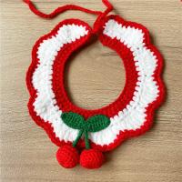 China Kitten Collar Cats And Dogs Scarf Posing Princess Cute Accessories Knitted Collar Scarf for sale