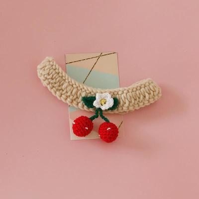 China Teddy Pomeranian Rabbit Small Pet Collar Scarf Knitting Cute for sale