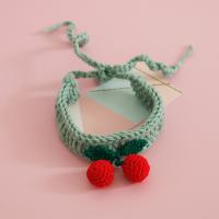 China Teddy Pomeranian Rabbit Small Pet Collar Scarf Knitting Cute for sale