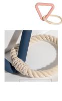 China BPA Triangle Pet Collar Leash 100% Natural Cotton For Medium And Large Breeds for sale
