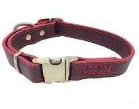 China All Seasons Pet Collar Leash Nylon Material With Leather Buckle for sale