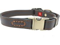 China All Seasons Pet Collar Leash Nylon Material With Leather Buckle for sale