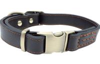China All Seasons Pet Collar Leash Nylon Material With Leather Buckle for sale