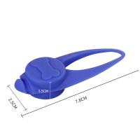 China Silicone LED Lflashing Dog Collar , Night Safety 7.8 X 2.5Cm Lighted Dog Leash for sale