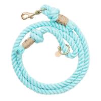 China Eco Friendly Natural Cotton Multiple Color Durable Rope Dog Leash for sale