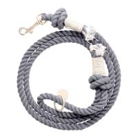 China Eco Friendly Natural Cotton Multiple Color Durable Rope Dog Leash for sale