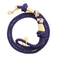 China Eco Friendly Natural Cotton Multiple Color Durable Rope Dog Leash for sale