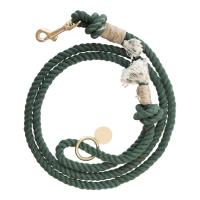 China Eco Friendly Natural Cotton Multiple Color Durable Rope Dog Leash for sale