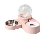 China Bubble automatic refilling water dispenser pet water drinking bowl factory direct cat double bowl for sale