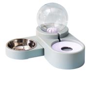 China Bubble automatic refilling water dispenser pet water drinking bowl factory direct cat double bowl for sale
