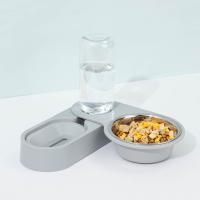 China Food Rotating Double Bowl Teddy Dog Small And Medium Sized Dog Automatic Drinker Cat Bowl for sale