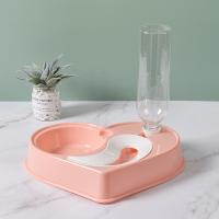 China Heart Shaped Cat Dog Bowl , Automatic Feeder Transparent Waterer for sale