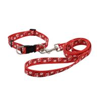 China Christmas Heat Transfer Printing Pet Collar Leash S-L Size For Dog for sale