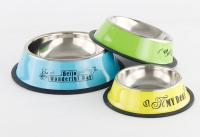 China AJ Dog Interactive Toys Pet Feed Bowl Stainless Steel Puppy Feeding Bowl for sale