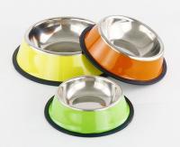 China AJ Dog Interactive Toys Pet Feed Bowl Stainless Steel Puppy Feeding Bowl for sale
