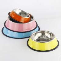 China AJ Dog Interactive Toys Pet Feed Bowl Stainless Steel Puppy Feeding Bowl for sale