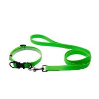 China Holiday Pet Collar PVC Waterproof Leash , Soft Adjustable Dog Collar Leash Leash for sale