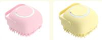 China Customized Soft Silicone Massage Brush , Pet Foaming Shower Brush for sale