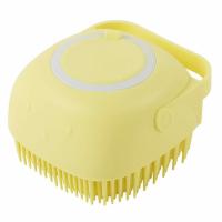 China Customized Soft Silicone Massage Brush , Pet Foaming Shower Brush for sale