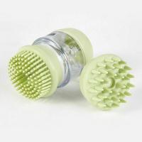 China Pet Supplies Cats And Dogs Bath Brush Silicone Comb Double Comb Hair Massage Bath Brush for sale