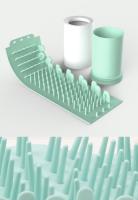 China Soft Silicone Massage Brush , AJ Pet Foaming Shower Brush for sale