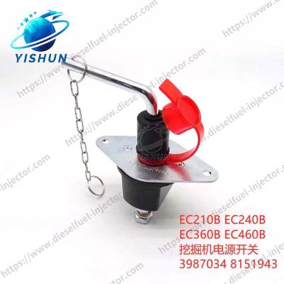China High Quality Baterry Main Switch 8151943 17418494 3987034 For A25F A30F EC210D EC350D EC750D for sale