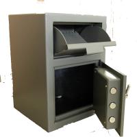China Heavy Duty Steel Cash Drop Safe Box 20x14x14 Inches 84 lbs with Anti-Fish Baffle and Triple Bolt Locking for sale