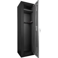 China High Security Single Walled Gun Safe Cabinet 1450x300x340mm with 5-Gun Capacity and Ammunition Storage for sale