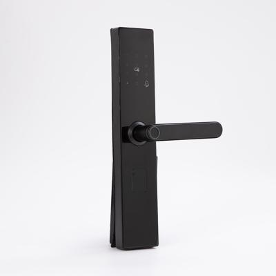 China Zinc Alloy Electronic Fingerprint Smart Door Lock with 0.3s Scan & NFC Keypad - Grade C Security Core for sale