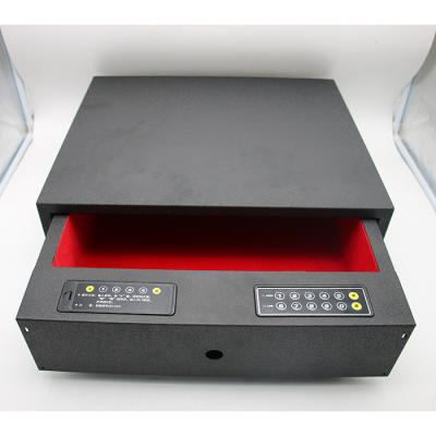 China Fingerprint Password Lock Drawer Safe Box with 1.0mm Steel Construction and 377×285×105mm Storage Capacity for sale