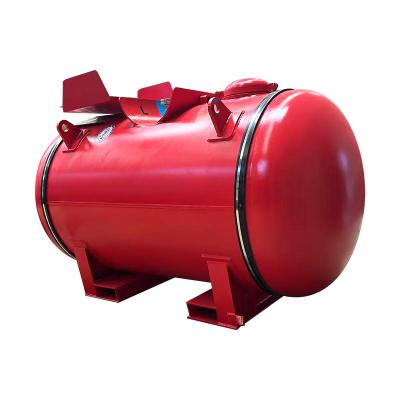 China Durable Horizontal Pressure Tank with Epoxy Coating and Sand Blasting for Design Temperature -40~+70 ℃ for sale