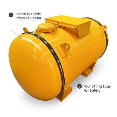 China Cylindrical Pressure Vessel Tank with 100L to 50,000L Capacity and 1-5mm Corrosion Allowance for Chemical Storage for sale