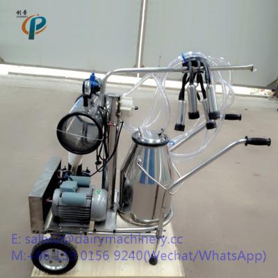 China HL-JN01 Single Bucket Cow Portable Milking Machine with Trolly , 220V -50Hz voltage for sale