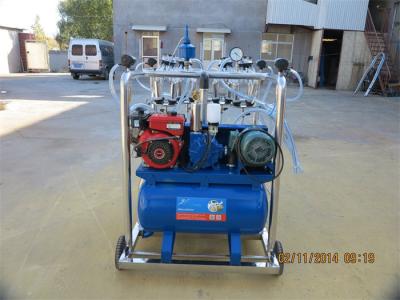 China HL-JN03A  4 Milking Positions Cow Portable Milking Machine with Diesel and Electric Motor for sale